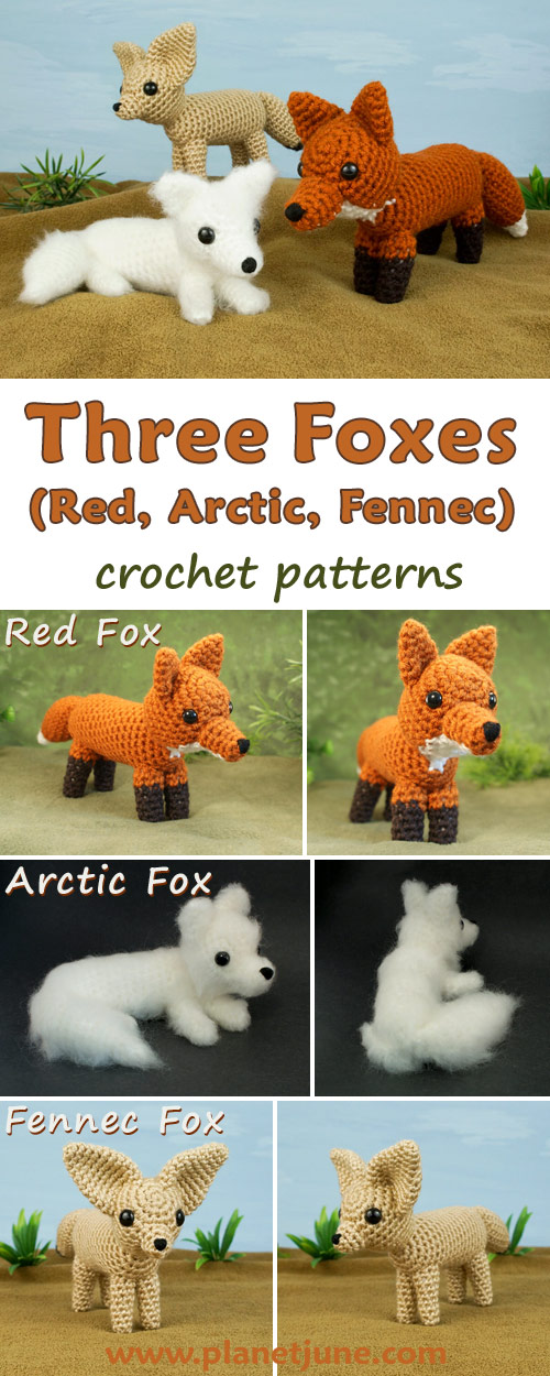 Fennec Fox crochet pattern - PlanetJune by June Gilbank: Blog