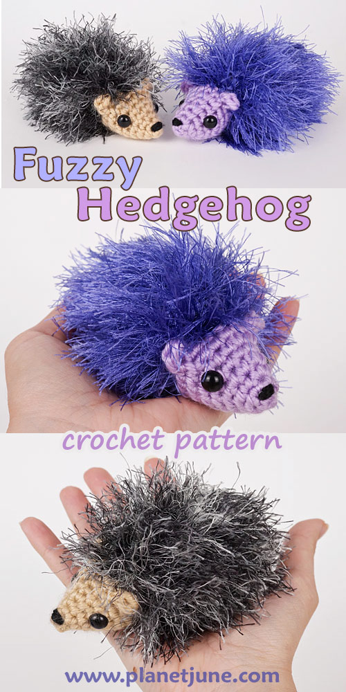 Fuzzy Hedgehog crochet pattern - PlanetJune by June Gilbank: Blog