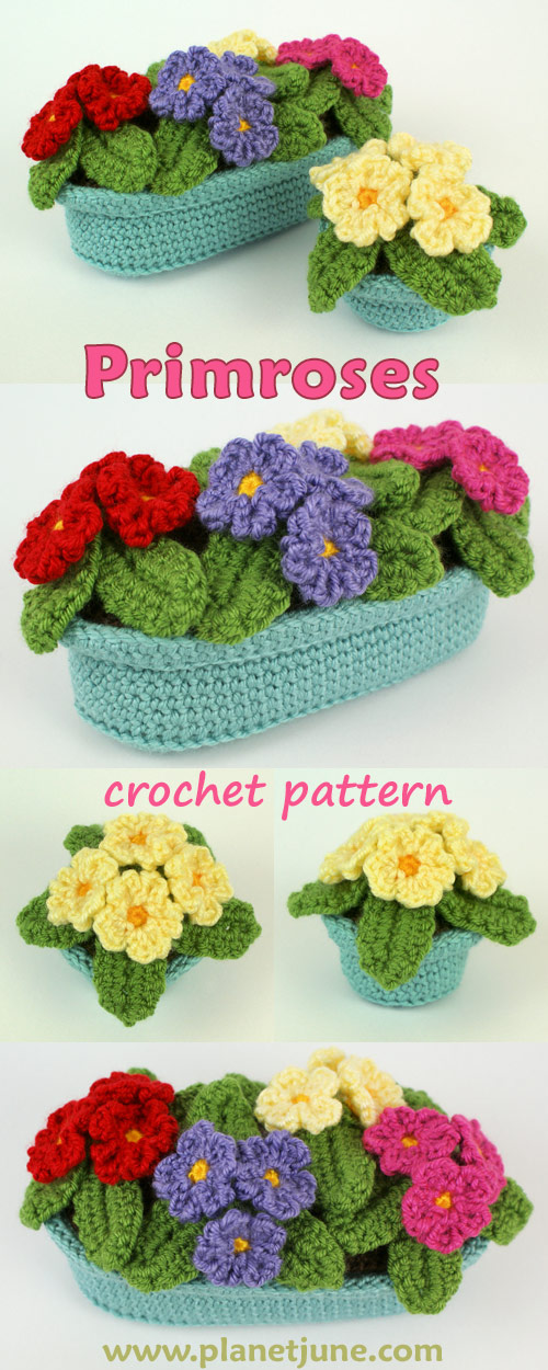 Primroses crochet pattern - PlanetJune by June Gilbank: Blog